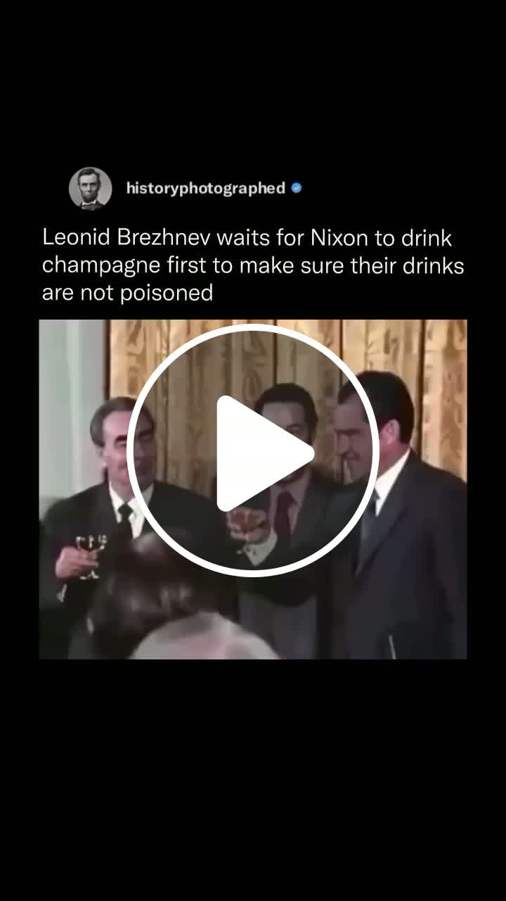 #FirstVideoChallenge During the 1973 Washington Summit, a moment was ...