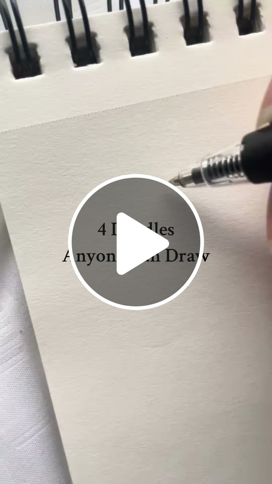 Create 4 adorable quick doodles in minutes! ️ #DailyDoodles # ...