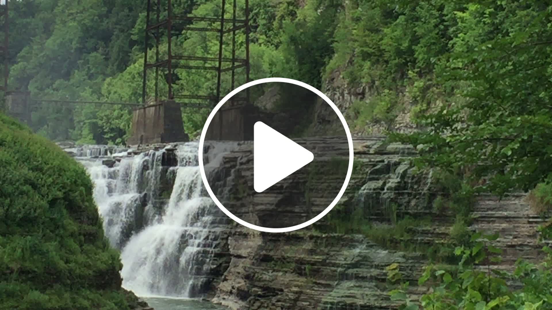 These beautiful falls are in Letchworth park in New York.. - NewsBreak