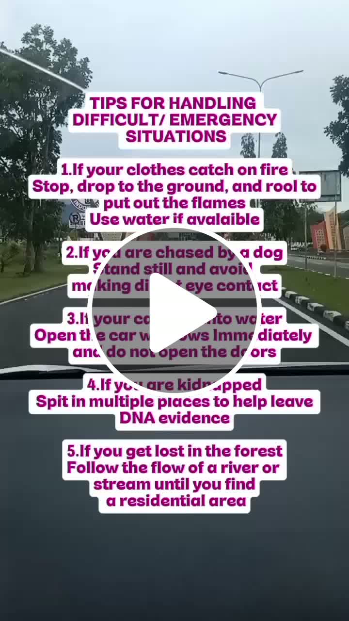 Tips for handling emergency situations - NewsBreak