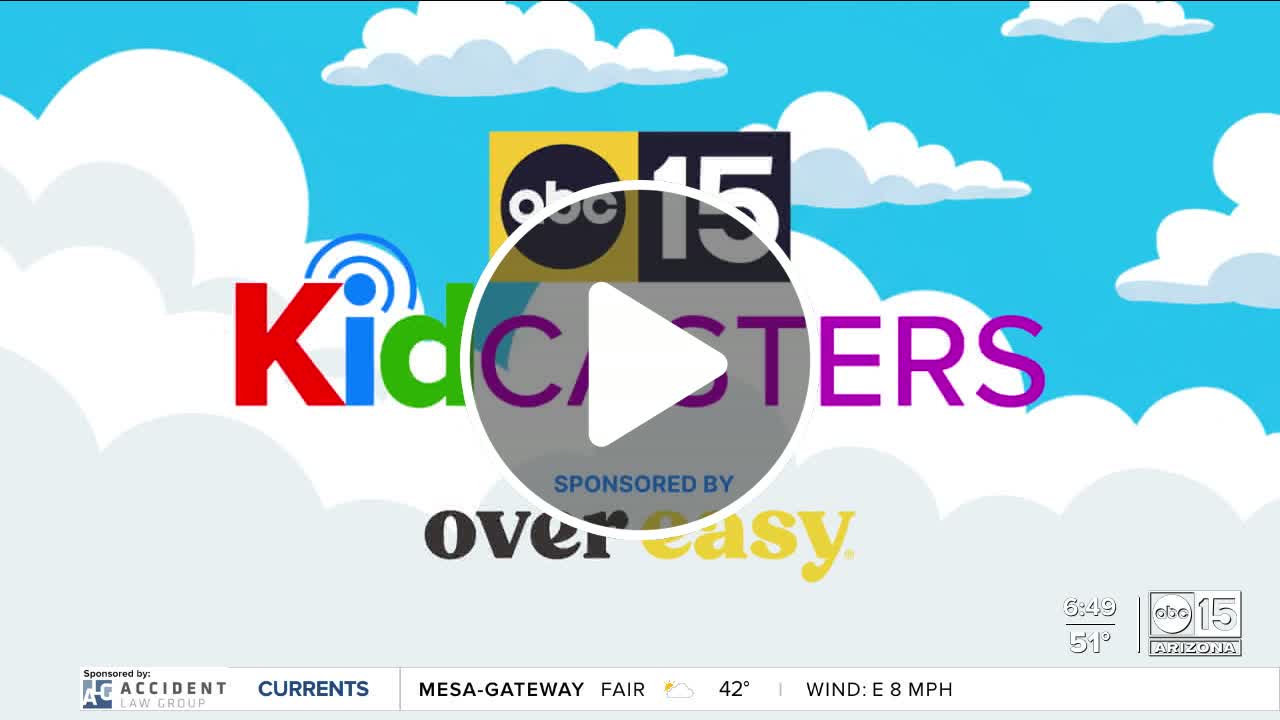 Kidcaster Keilani gives your Monday morning forecast from Estrella Vista Elementary School ...
