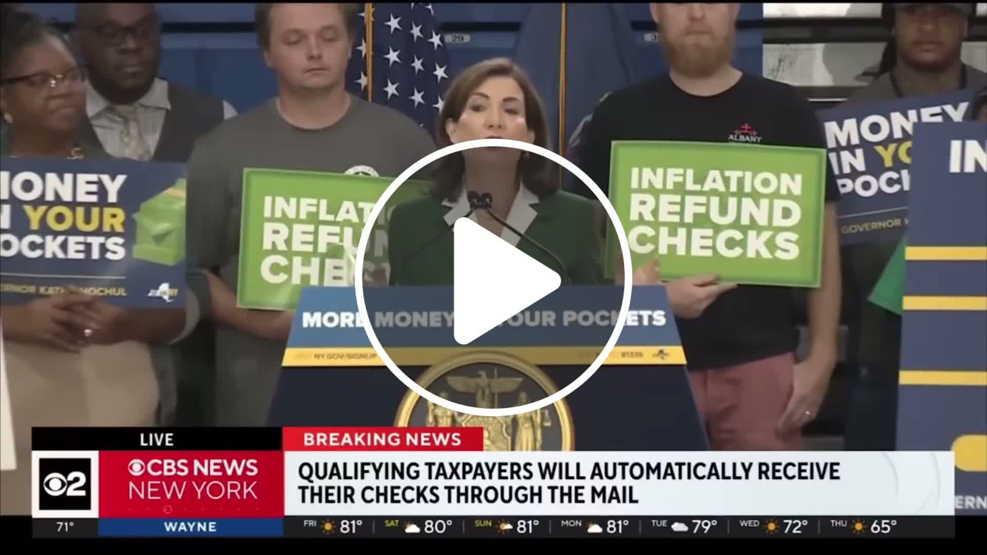 Gov. Kathy Hochul Brags $400 “Inflation Refund Checks” Will Cover ...