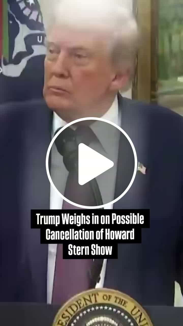 President Donald Trump weighed in on reports that shock jock Howard ...
