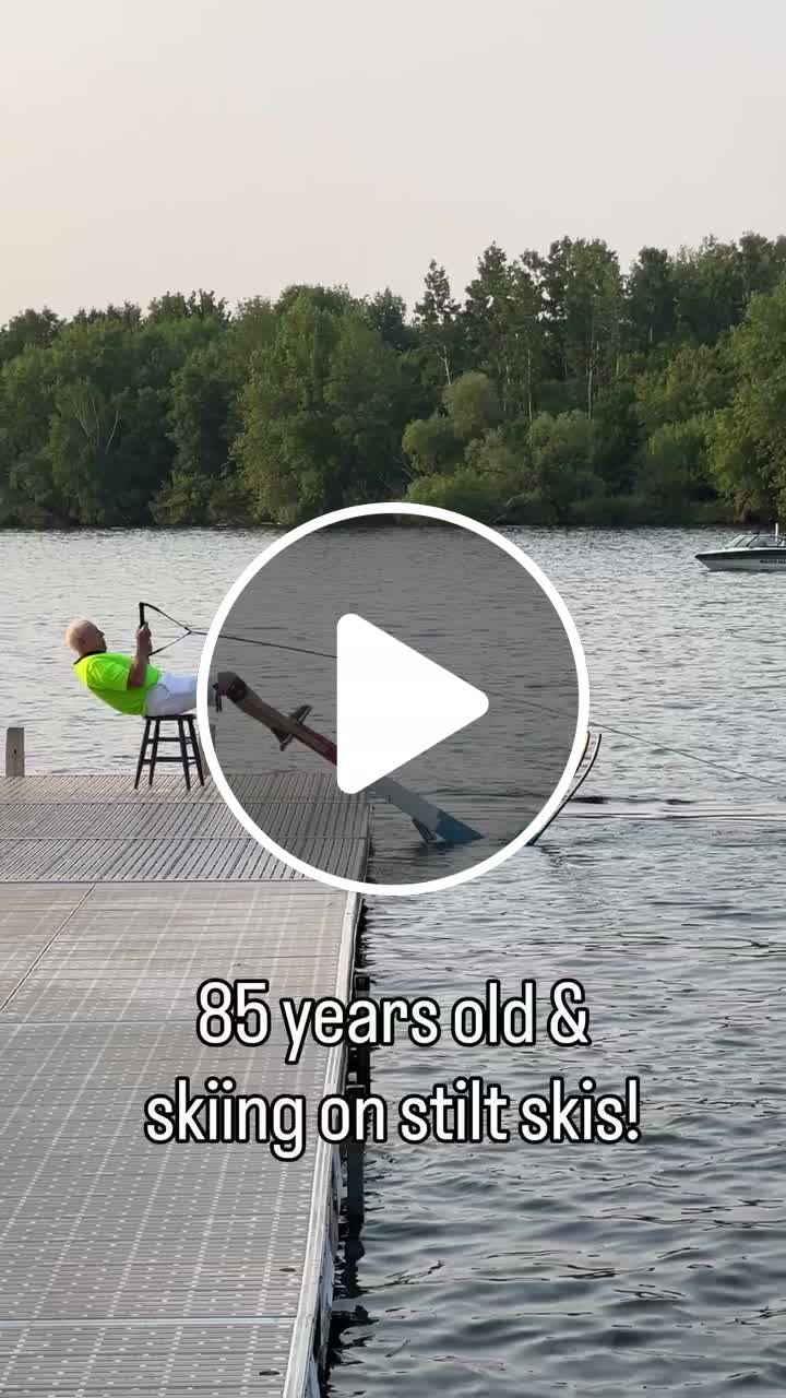 85 year old and skiing on stilt skis! - NewsBreak