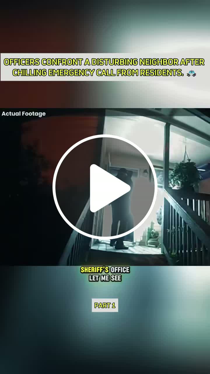 Disturbing neighbor caught on camera after residents' chilling ...