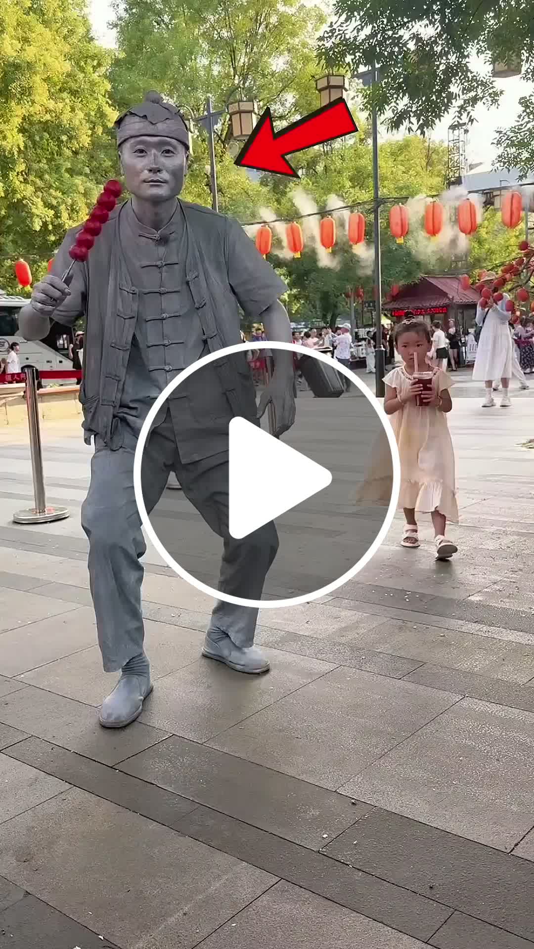 Little Girl Saves Thirsty Man Frozen Like a Statue 🥵🗿💧 ️ #viral - NewsBreak