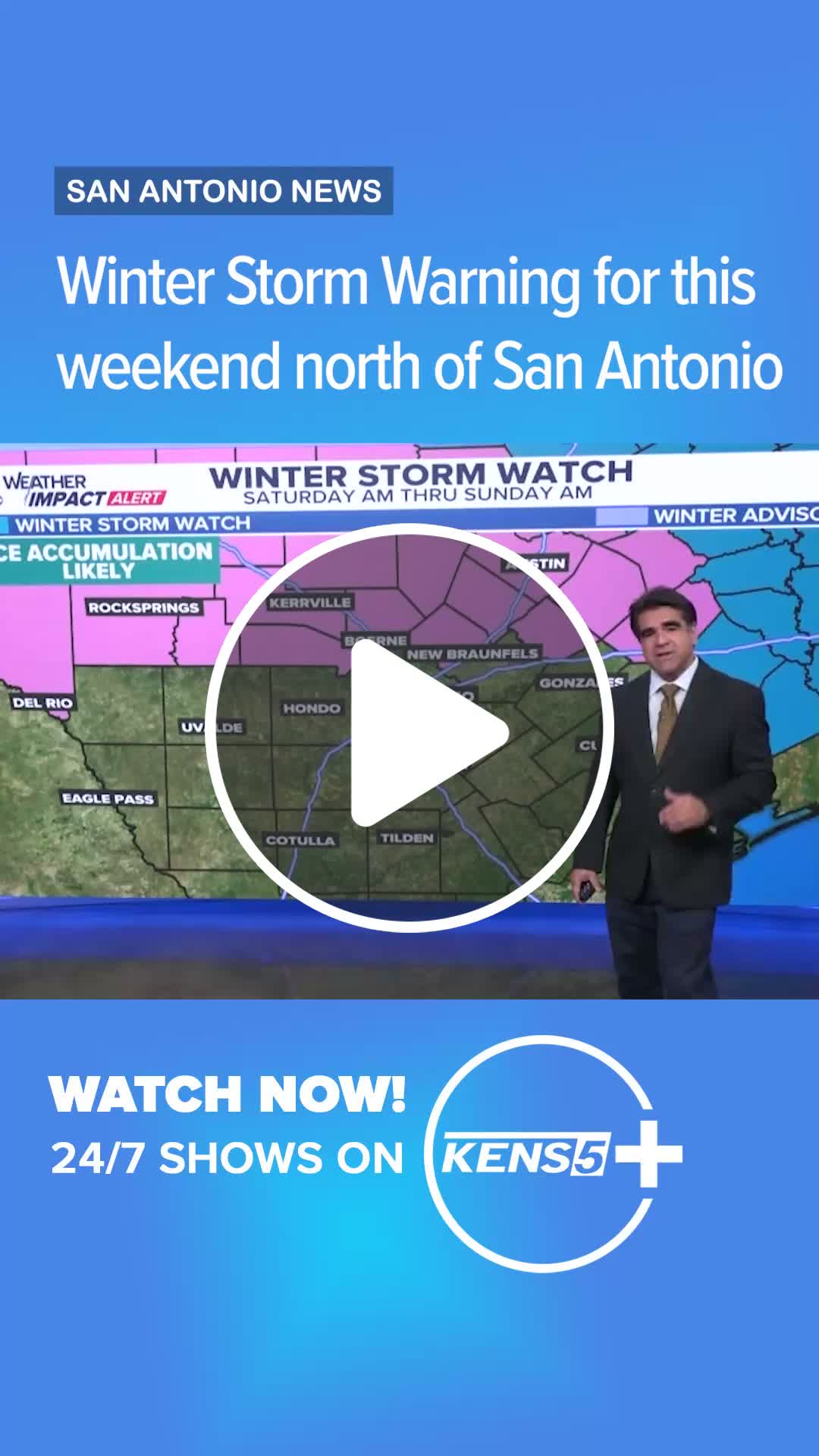 Weather Impact Alert: Winter Storm Warning in effect north of San ...