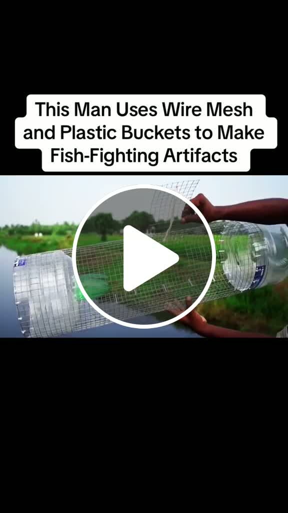 This Man Uses Wire Mesh and Plastic Buckets to Make Fish-Fighting ...
