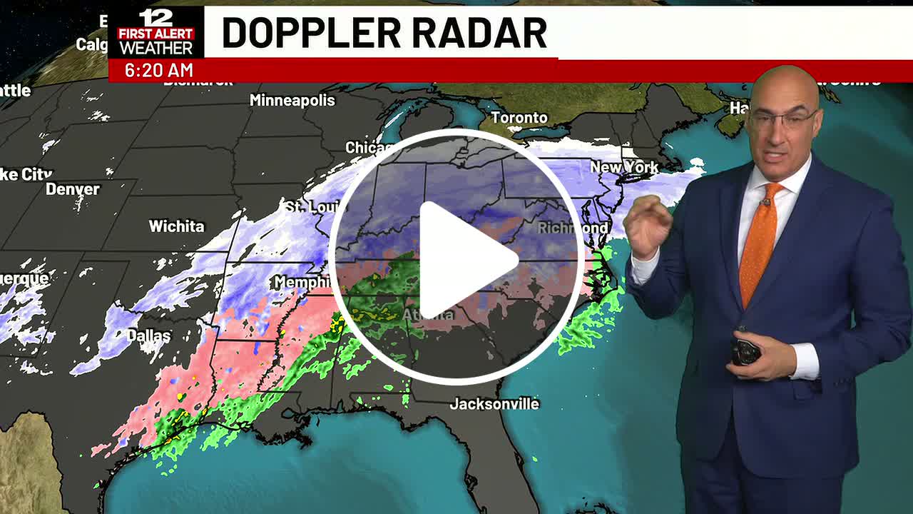 Hour by hour forecast for sleet and freezing rain - NewsBreak