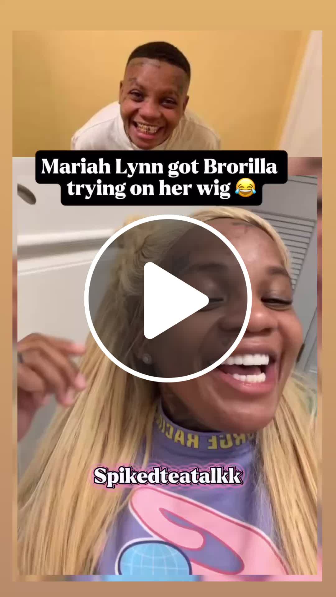 #MariahLynn got #brorilla trying on her wigs - NewsBreak
