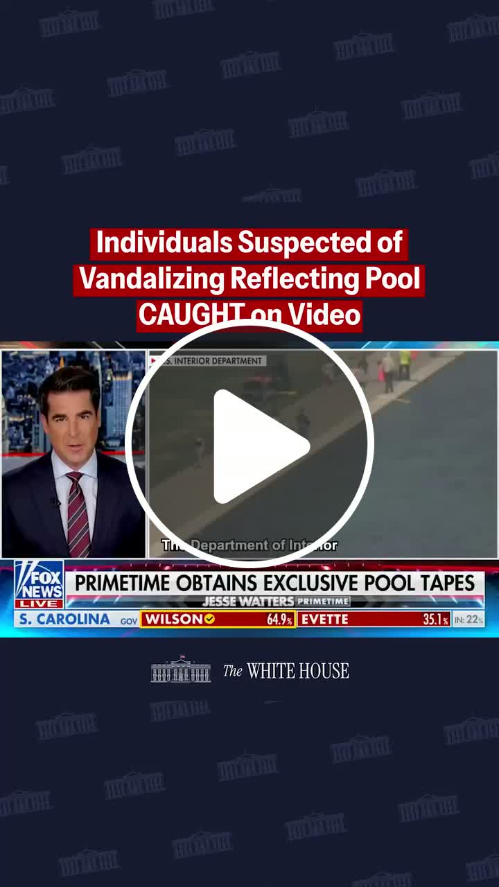 Individuals suspected of vandalizing the reflecting pool caught on ...