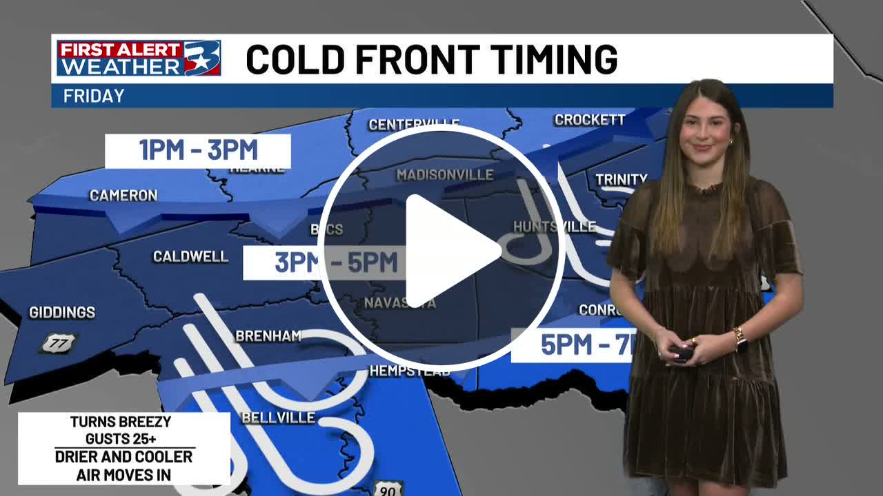 Eyes on our next cold front to bring elevated fire danger and cold air ...