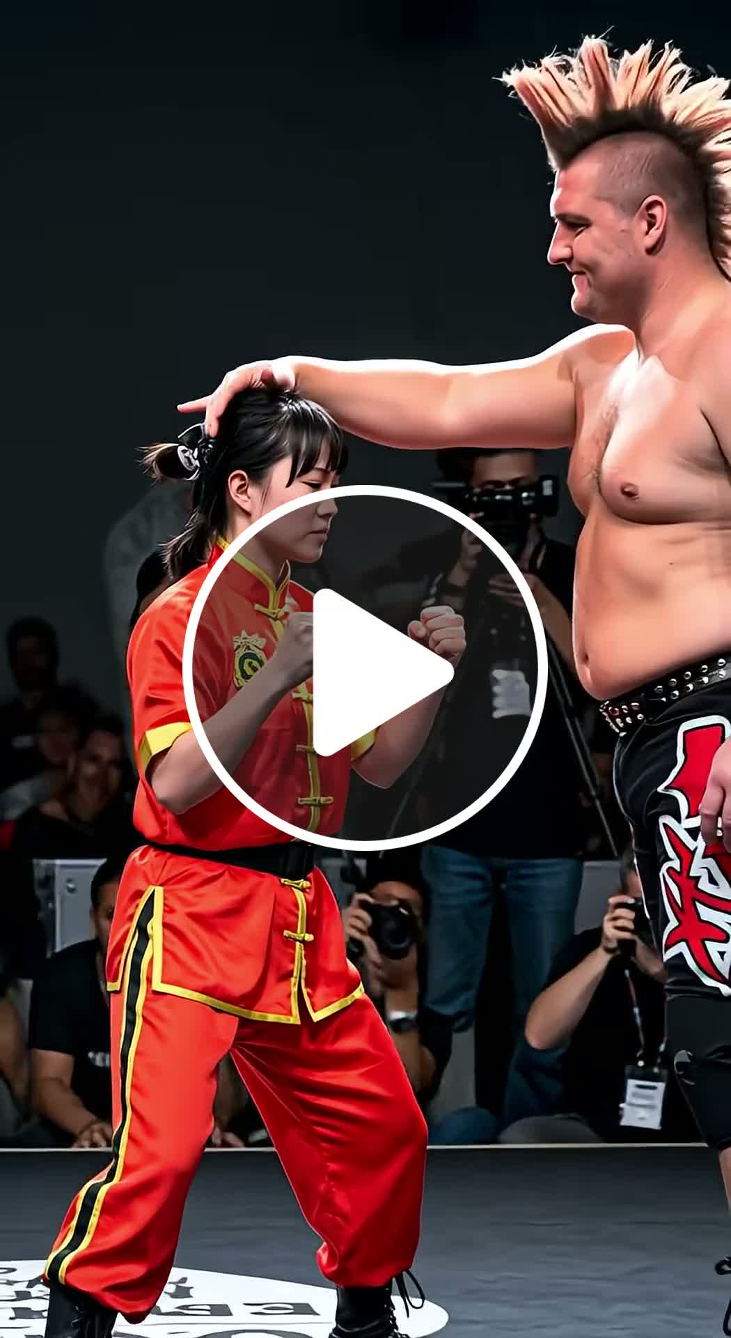 AI-generated. Kung Fu girl dominates opponent effortlessly 🥋 #ai # ...