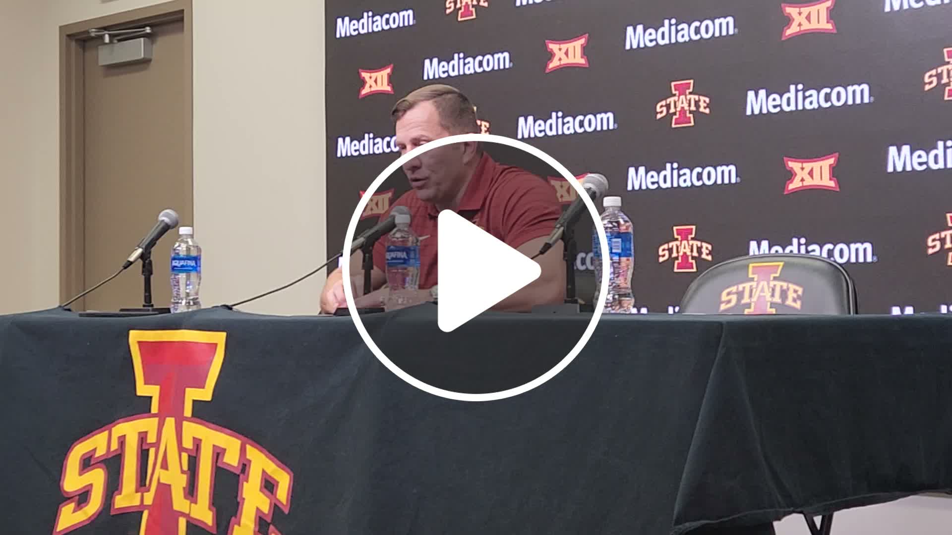 Iowa State basketball coach TJ Otzelberger on spark by Dominick Nelson ...