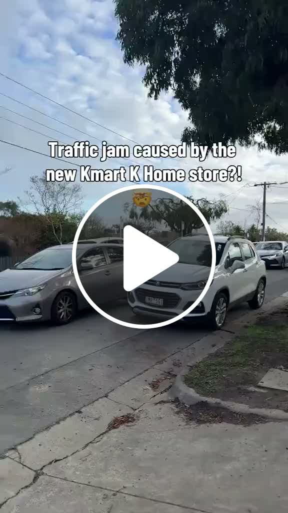 Huge line of cars queue up for the new Kmart K home store - NewsBreak