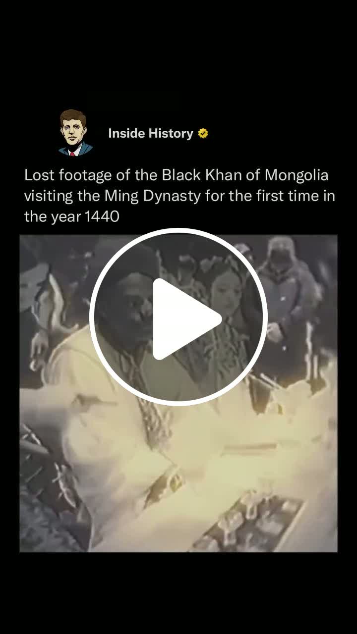 #FirstVideoChallenge Rare footage of the Black Khan of Mongolia ...