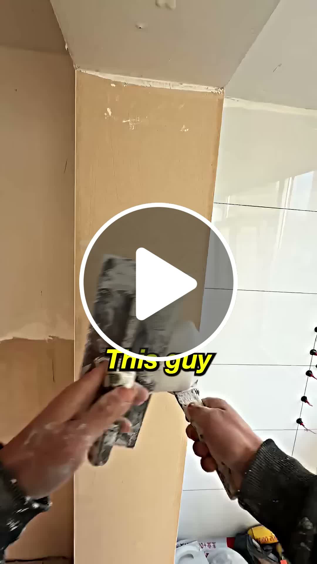 He Fixed A Broken Wall With One Perfect Swipe #viral - NewsBreak