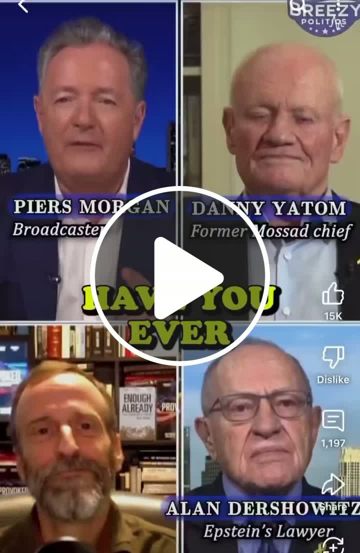 RECALL: Allen Dershowitz when asked if he ever worked for Mossad! He ...