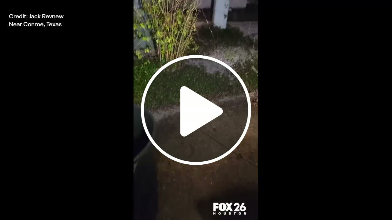 Sleet near Conroe, Texas | Houston Winter Storm - NewsBreak