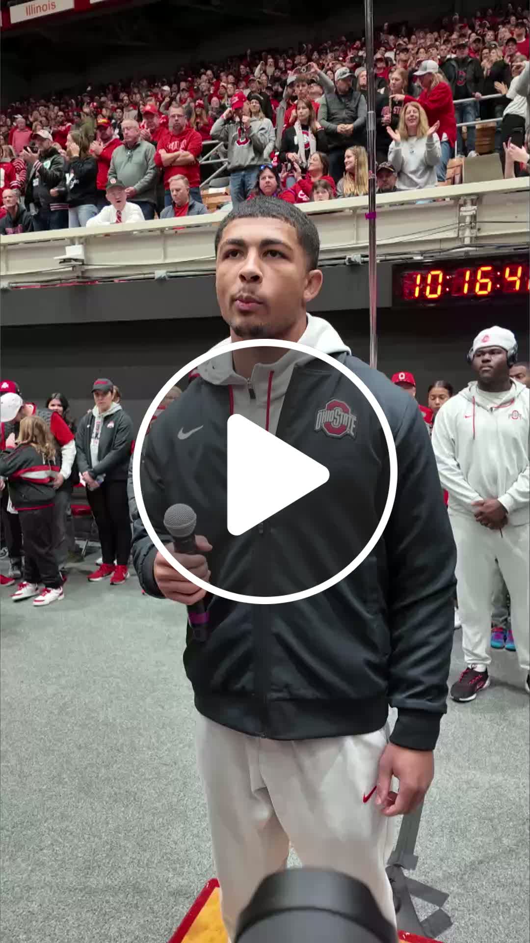 Ohio State football's Lorenzo Styles speaks at Skull Session before ...