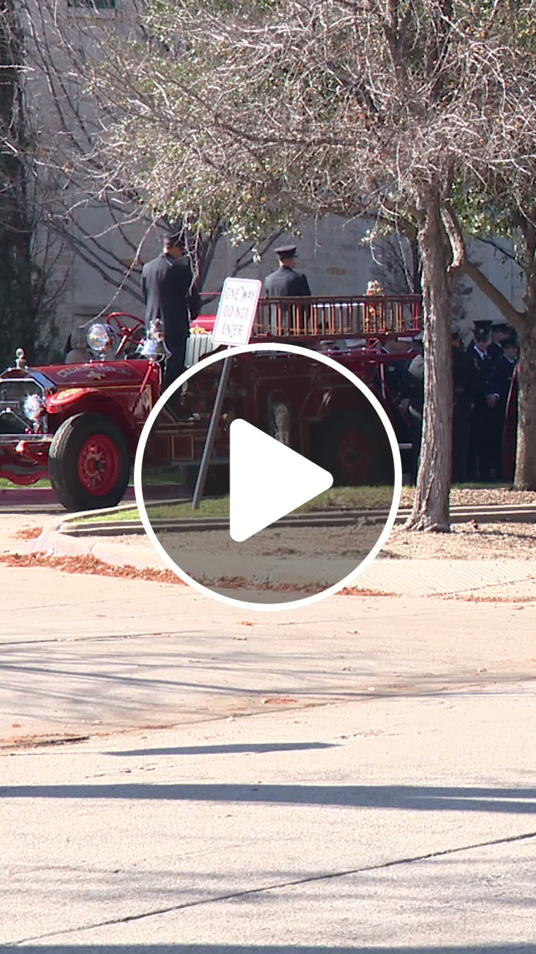 Funeral procession for Lewisville firefighter Michael Swope - NewsBreak