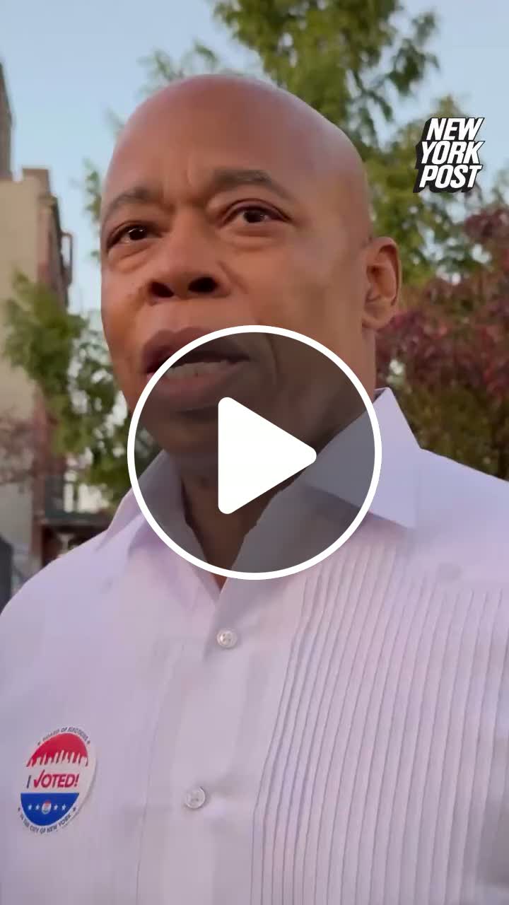Eric Adams after casting his vote for NYC mayor I m leaving you a good ...