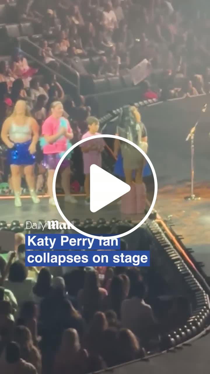 A young fan collapsed on stage at Katy Perrys concert Each night on her ...