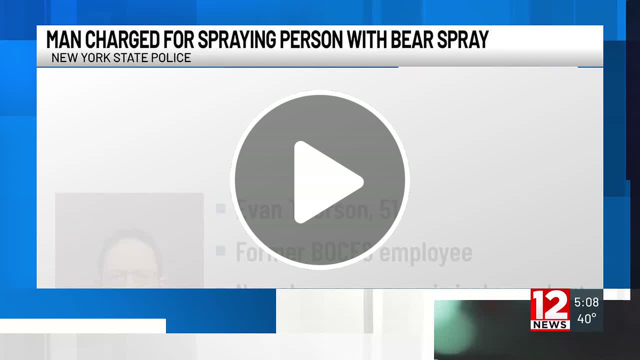 Man arrested for allegedly spraying victim in the face with bear spray ...