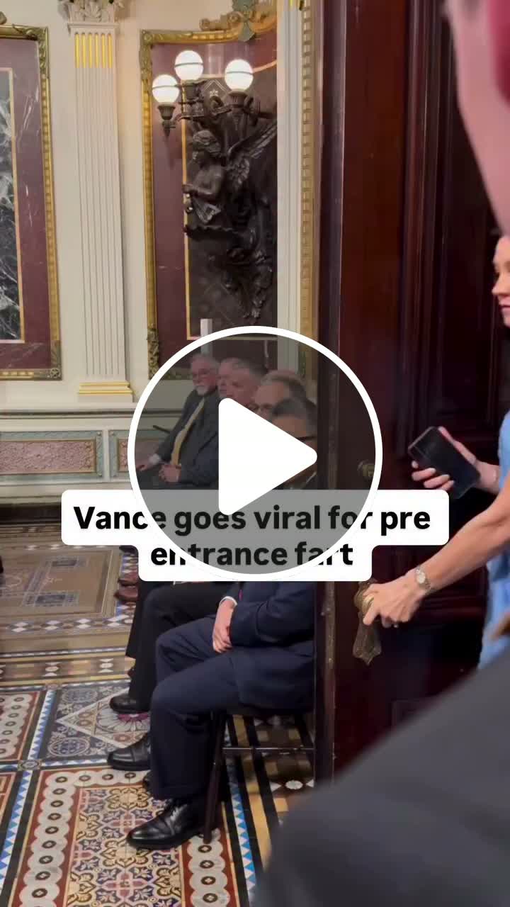 Vance goes viral for pre entrance fart - NewsBreak