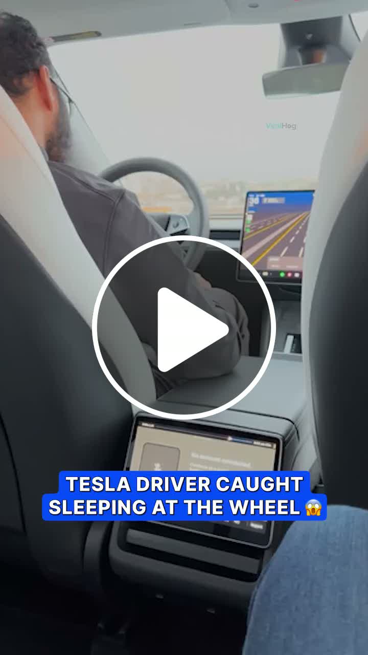 A safety driver tasked with supervising the autonomous driving of one ...