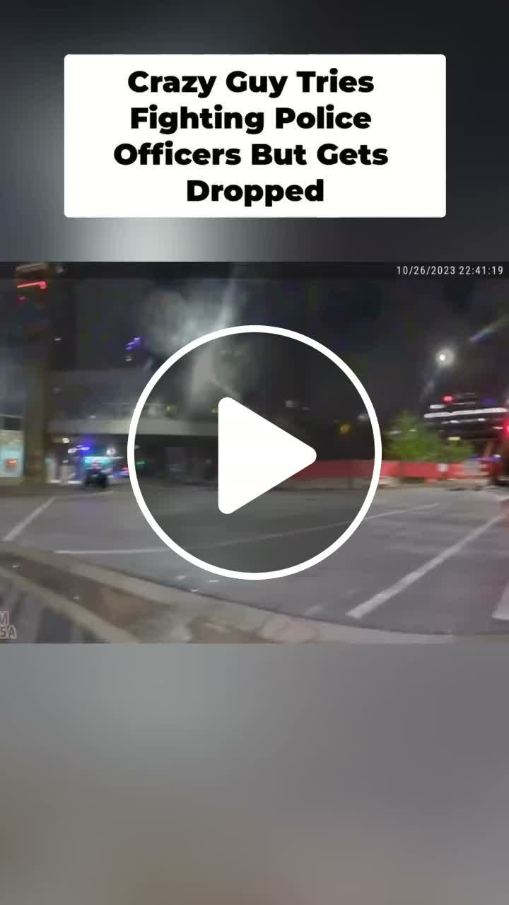 #TrueCrimeStories Crazy Guy Tries Fighting Police Officers But Gets ...