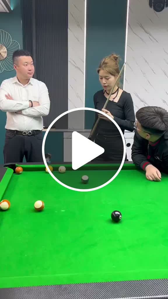 Did that just happen?! The craziest pool table shot ever—one rail, two ...