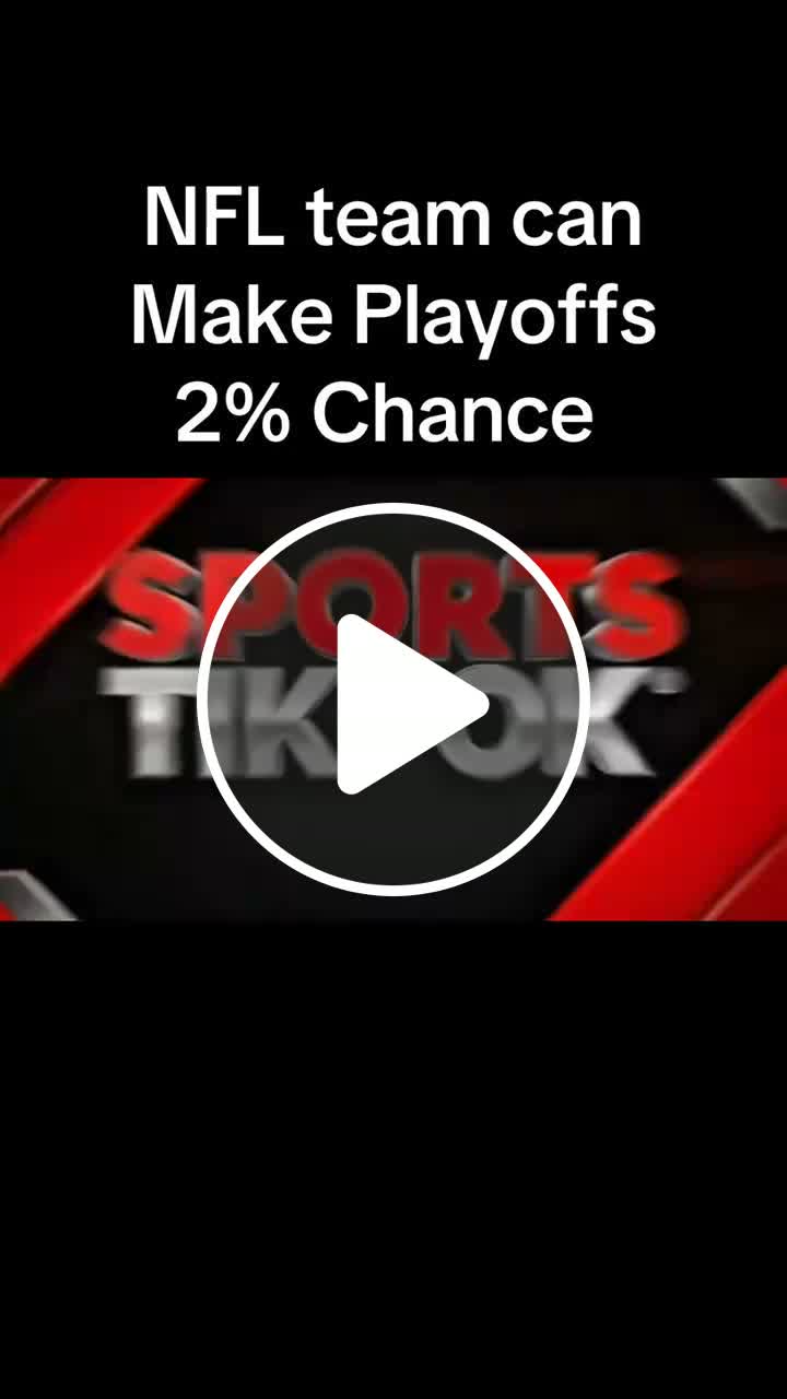 Wild card playoff scenario were an NFL team has a 2% chance of making ...