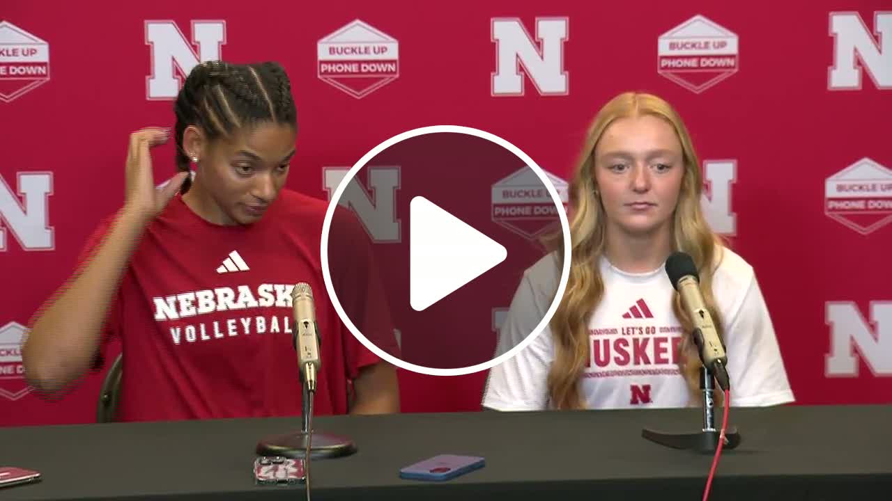 FULL VIDEO: Nebraska Volleyball Taylor Landfair and Olivia Mauch Weekly ...