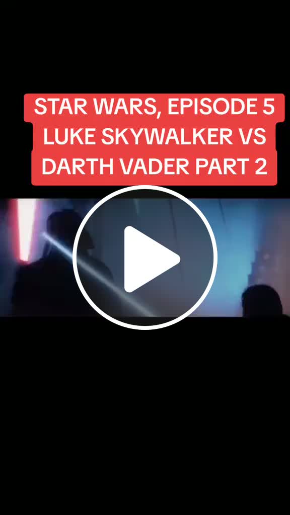 Star Wars, pisode 5 - The Empire strikes back Luke Skywalker vs Darth ...
