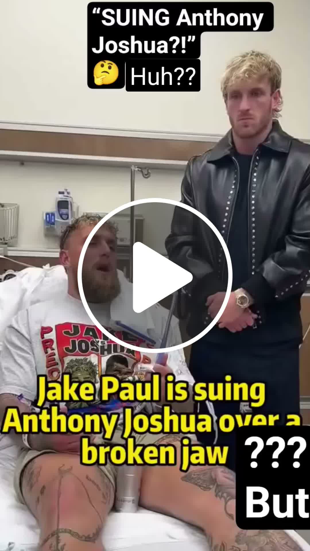 Jake Paul vs Anthony Joshua just got messy 👀 #JakePaul #AnthonyJoshua # ...