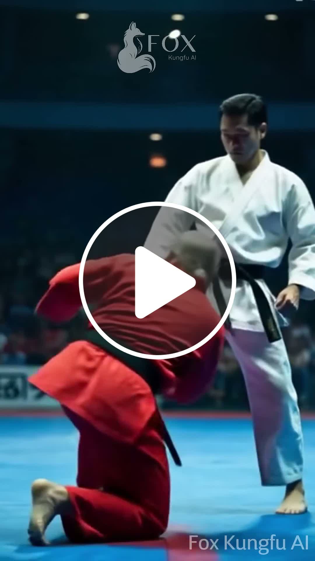 AI-generated Fox Kung Fu Clash: Red vs Black 🥋🦊 #ai #kungfu #fox ...