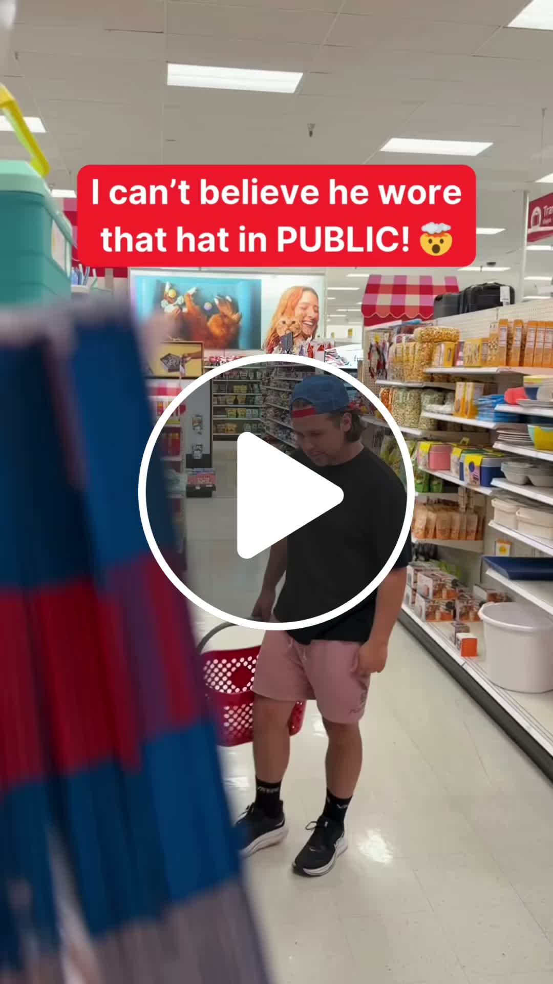 How does anyone put up with him hat shopping funny crazy target - NewsBreak