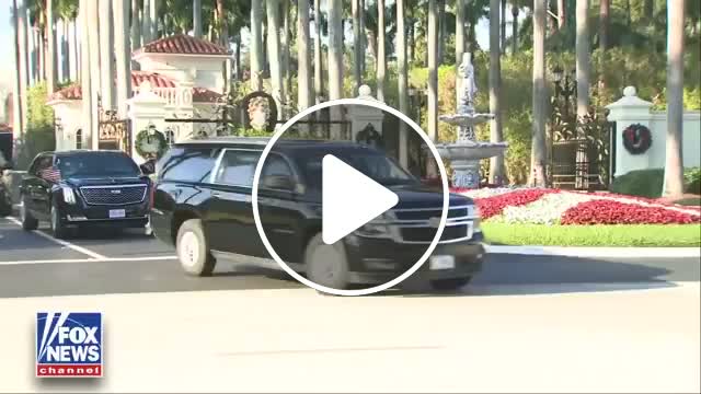 Trump leaving his West Palm Beach golf club to head back to Mar-a-Lago ...