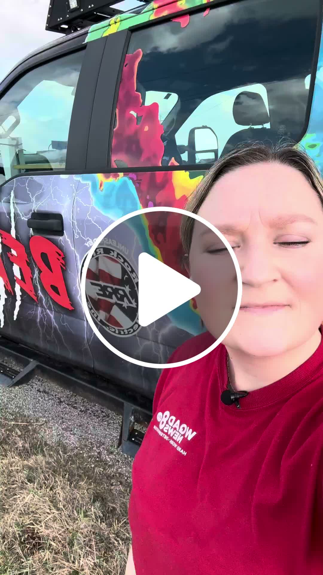 Meteorologist Morgan Strackbein is out in the Beast waiting for storms ...