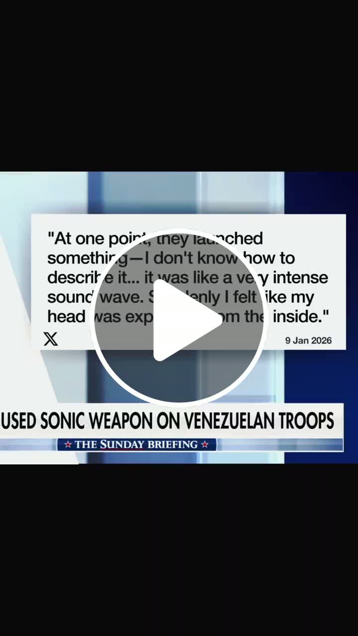 Security guard claims a sonic weapon was used on Venezuelan troops ...