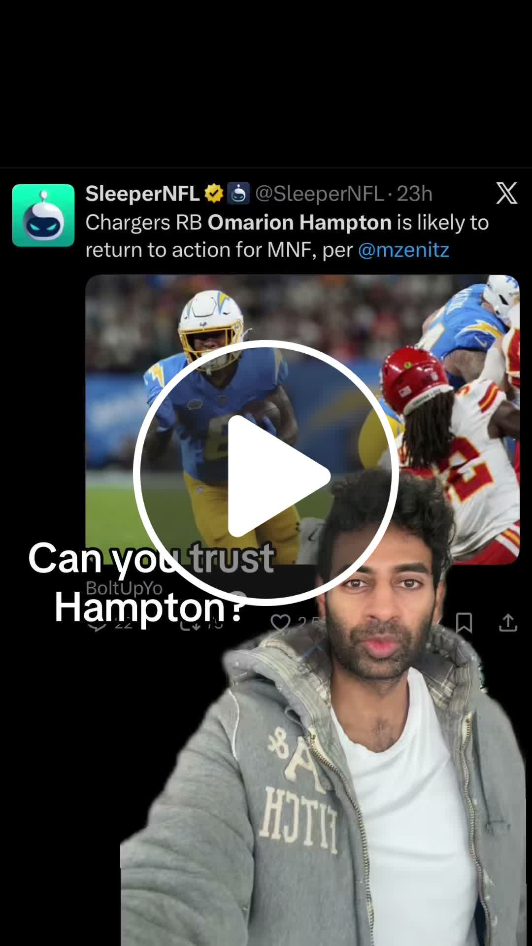 Omarion Hampton latest injury update and what it means for fantasy ...