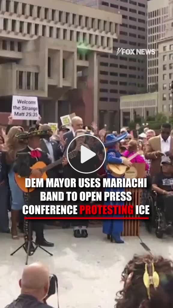 Dem Mayor Wu opens press conference protesting ICE with mariachi band ...