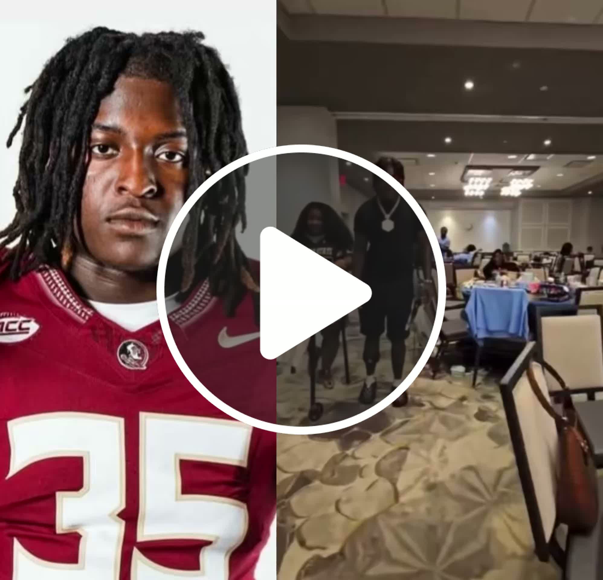 FSU linebacker Ethan Pritchard, who was shot in the head 10 months ago ...