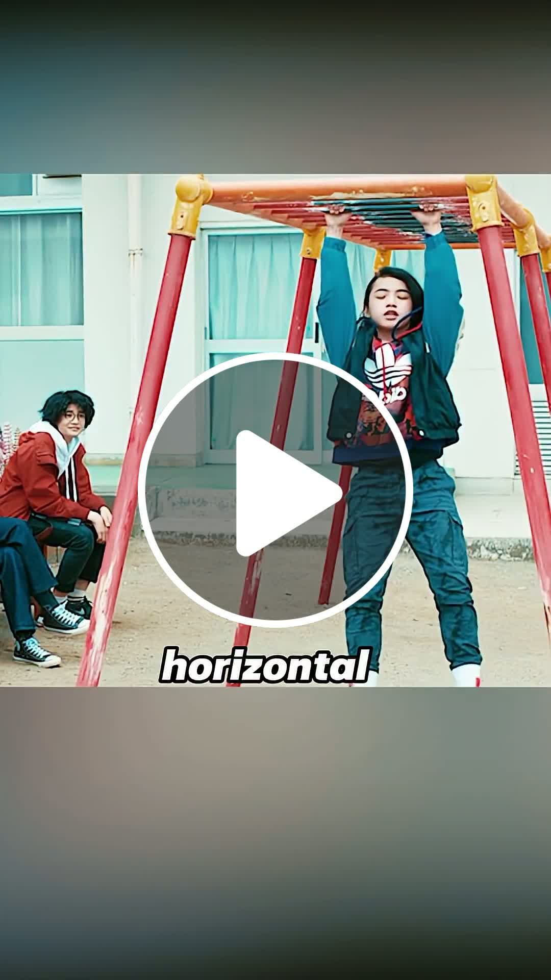 The boy played the horizontal bar and ended up flying straight into the ...
