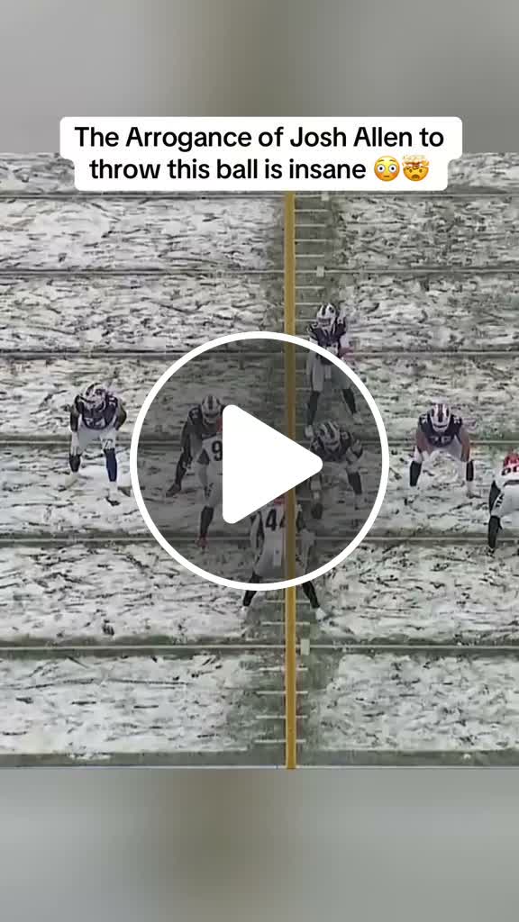Josh Allen's crazy throw shows pure confidence on the field! 🤯 # ...