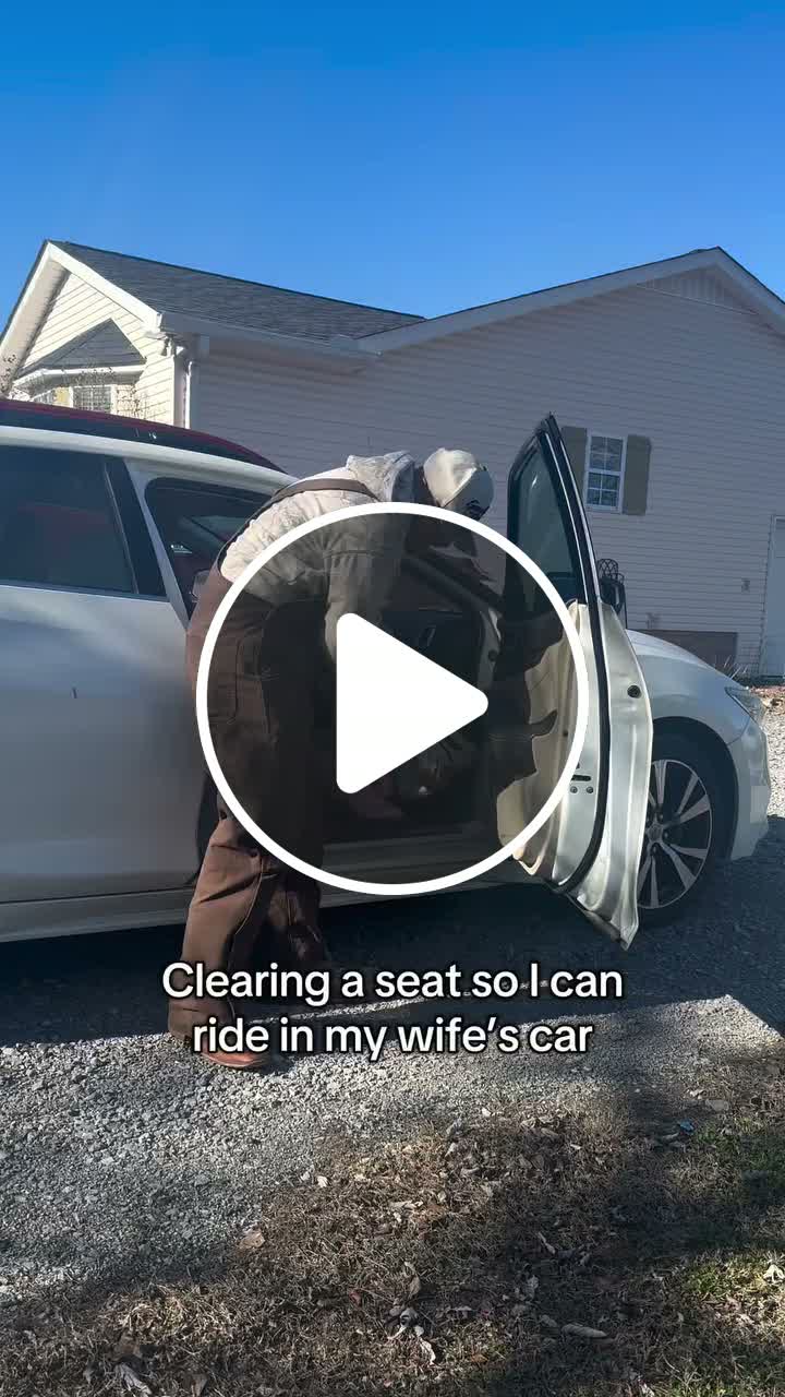 Clearing a seat so I can ride in my wife's car - NewsBreak
