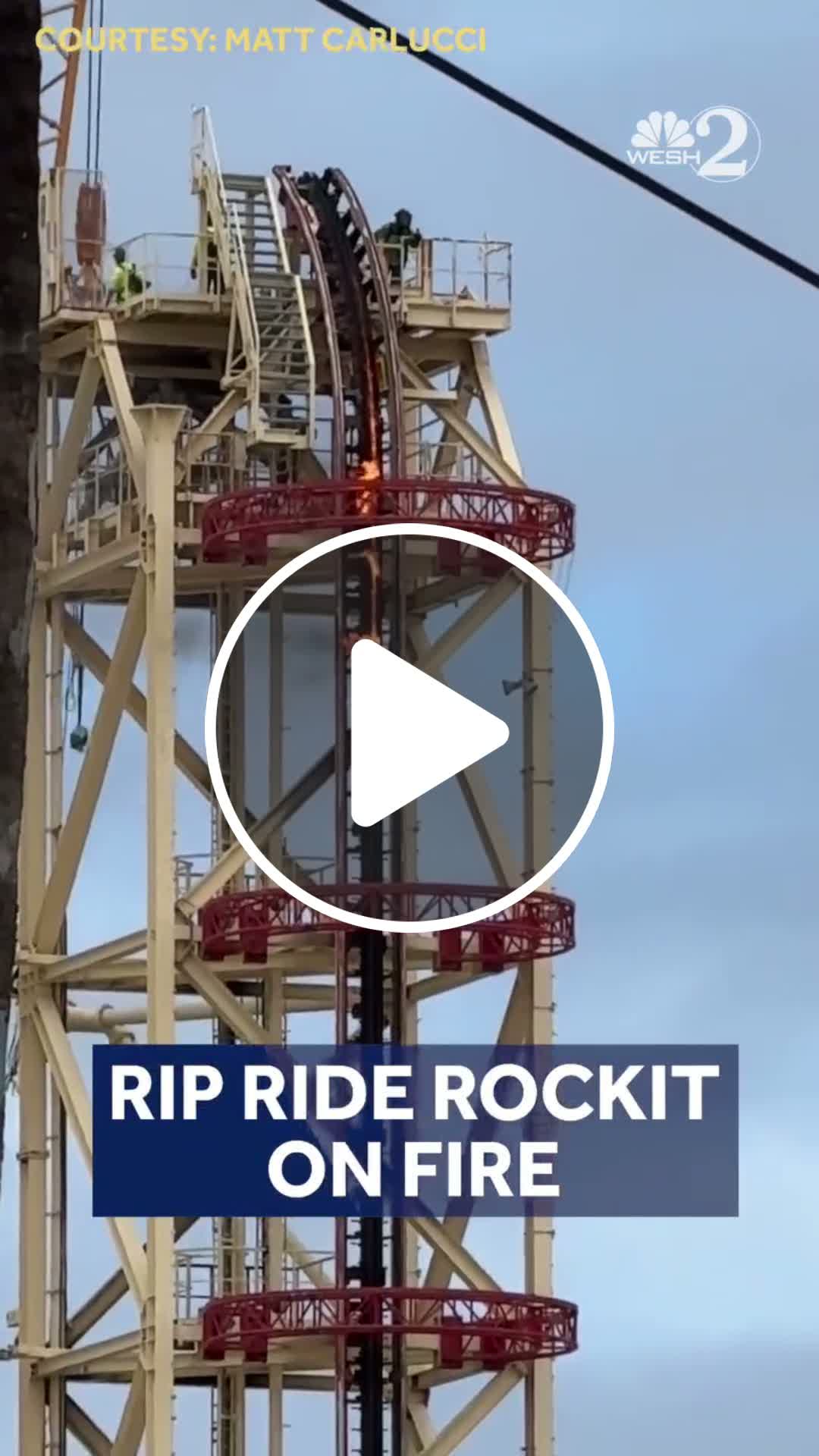 Rip Ride Rockit On Fire #universalstudios #orlando #themepark #fire ...