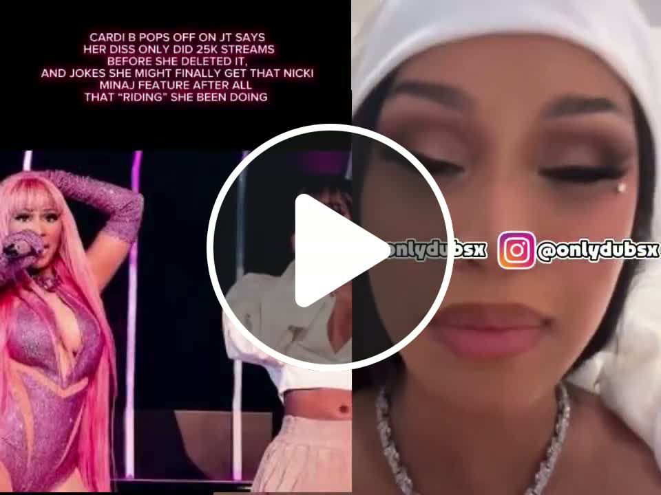 Cardi B GOES IN on JT… says her diss only did 25K streams before she ...