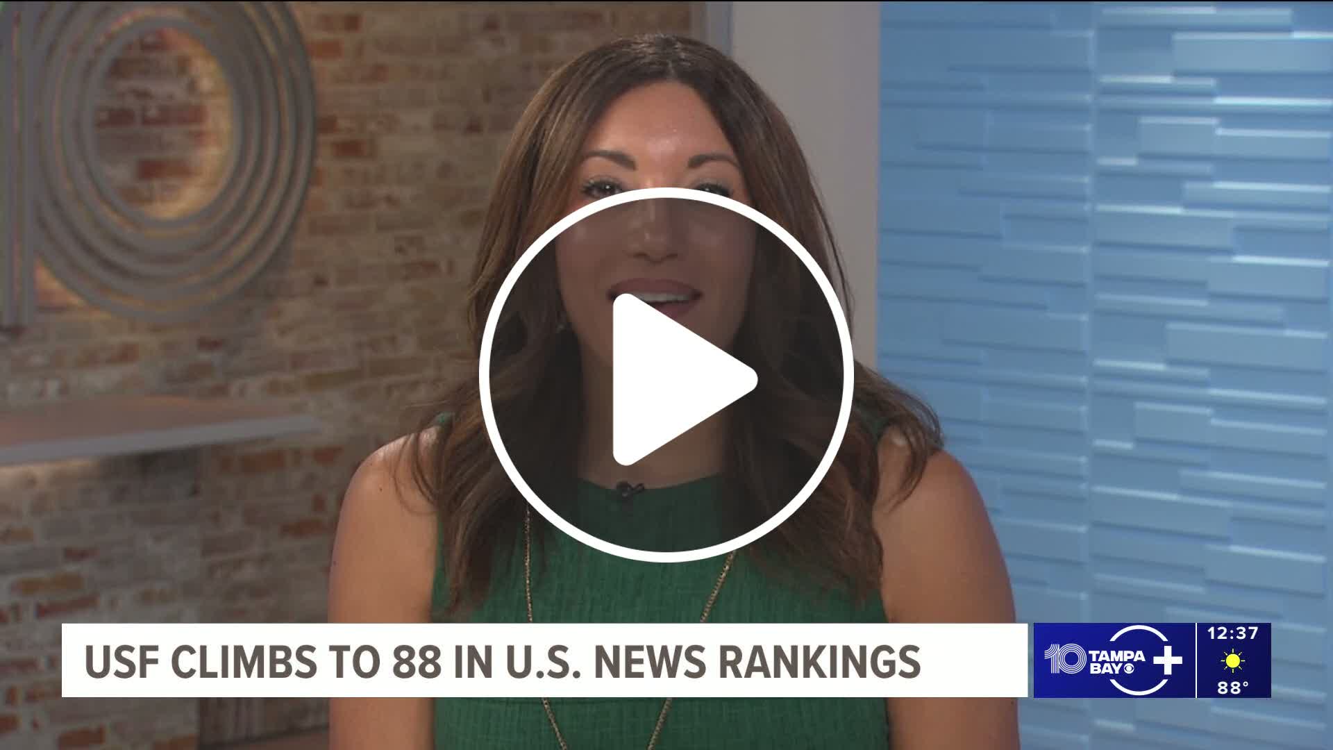 USF reaches highest-ever position in U.S. News ranking of best colleges ...